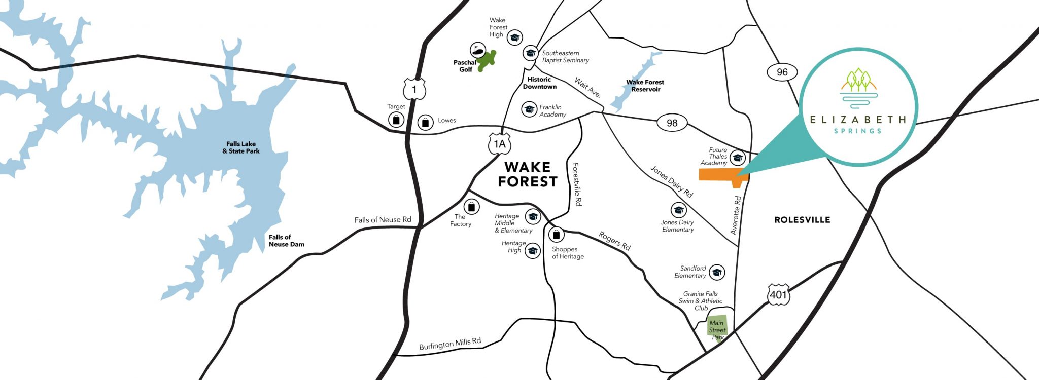 Elizabeth Springs | New Homes & Townhomes in Wake Forest, NC